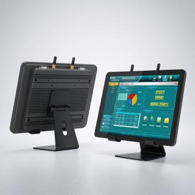 China Huiyuan Intel Core I3 Fanless Aluminum Industrial Panel PC 10-Point Touch Screen Android/Windows OS Wall Mount HMI for sale