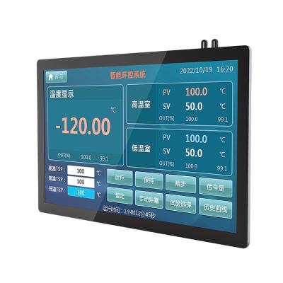 China Industrial Embedded Fanless Touch Panel PC with 15.6/21.5 Inch 10 Point Capacitive Waterproof IP65 industrial touch monitor for sale