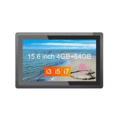 China 15.6 Inch Touch Panel PC Tablet Android Embedded Wall Mounted Industrial Monitor PC All in One Industrial Computer Monitor for sale