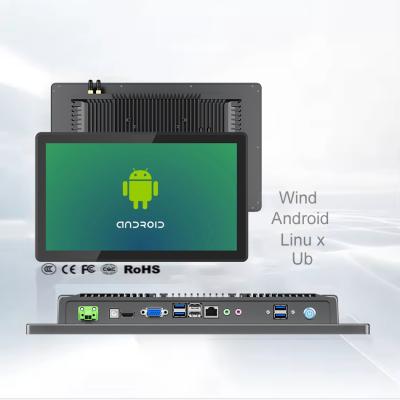 China 10.1 11.6 13.3 15.6 18.5 21.5 Inch Panel Pc Ip65 Waterproof 10 Points Capacitive Touch Screen Monitors for Industrial for sale