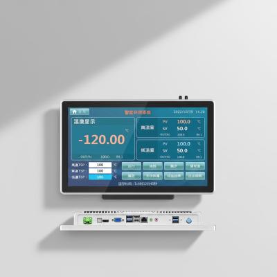 China 15.6 Inch Industrial Panel PC All One Fanless Waterproof 10-Point Touch Screen Monitor 1920x1080 HMI Factory Automation 1 Year for sale
