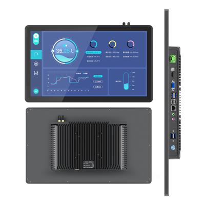China Metal Housing Industrial Use 15.6 Inch Touchscreen LCD Open Frame PC IP65 Fanless Touch Screen Industry Panel Pc for sale