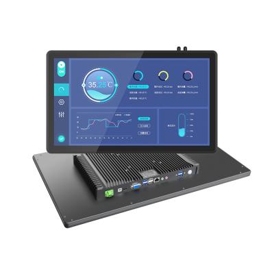 China Industrial Advertising Touch Monitor Multitouch TFT LCD IP65 Waterproof Touch Screen Monitor Embedded Industrial Panel Pc for sale
