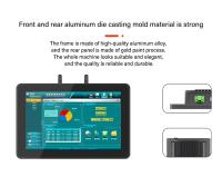 China 10.1 Inch Industrial Grate Monitor Self Service Touch Screen Order Fast Food Payment Kiosk With Thermal Printer Stock for sale