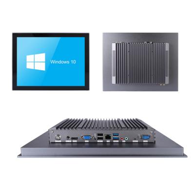 China 10.4 Inch Embedded Vesa Industrial Capacitive Touch Screen Monitor 1024x768 Display New USB DVI 4/3 for sale