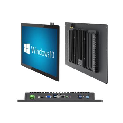China 15.6 Inch Industrial Embedded Panel Monitor Aluminum Housing Industrial Computer Monitor Fanless Motherboard All Newest Wifi for sale