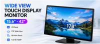 China Custom Industrial 10.1 15.6 18.5 Inch 16:9 TFT LCD Touchscreen Industrial Panel PC Monitor with VGA for sale