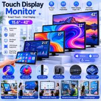 China Factory 15 17 Inch 1024*768 HD VGA BNC Capacitance USB Touch Screen Metal TFT Open Frame Embedded Industrial LCD Monitor for sale