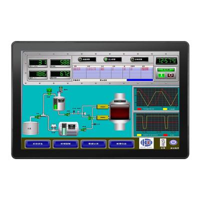 China OEM 15.6 Inch Industrial Capacitive Resistive Multi-Touch Monitor with USB VGA HD-MI and Serial Interface New Product for sale