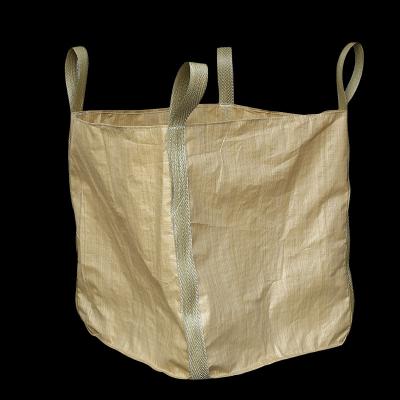 China Square 90*90*90 Jumbo Bag Fibc Yellow Breathable Materials for sale