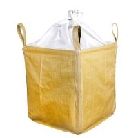 China Four Hanging Lugs Skirt Cover Fibc Bulk Bags Flat Bottom 100% Pp for sale