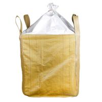 China Four Hanging Lugs Skirt Cover Fibc Bulk Bags Flat Bottom 100% Pp for sale