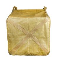 China Four Hanging Lugs Skirt Cover Fibc Bulk Bags Flat Bottom 100% Pp for sale