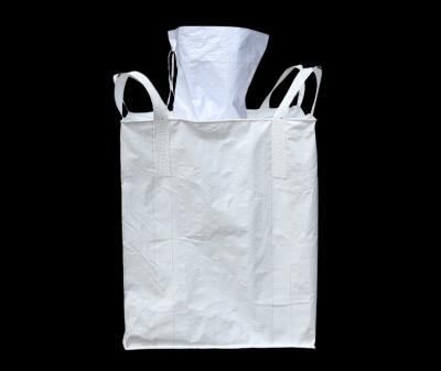 China Flat Bottom 50kg Fibc Jumbo Bags With Spout Top for sale