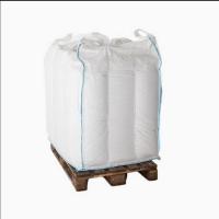 China 2 Ton White Fibc Ton Bags Square With Skirt Cover / Baffles Inside for sale