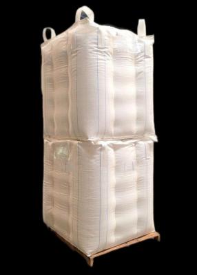 China Shirt Top Pp Woven Chemical Bulk Bags Cross Corner Loops Iso Certified for sale