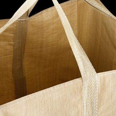 China LDPE Weak Brown Woven Polypropylene Bulk Bags Recyclable For Sand for sale