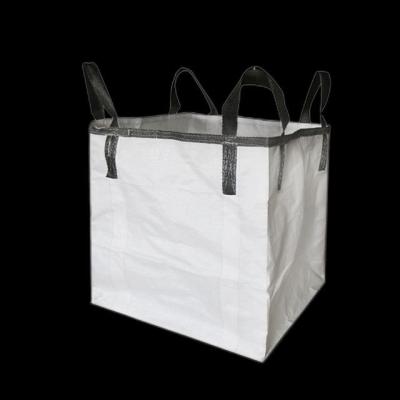 China Corner Loops Petroleum Coke FIBC Bulk Bags Stockpile Biodegradable for sale