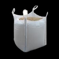 China Flat Bottom Fibc Jumbo Bags Lugs Wearproof 1 Ton Bags Of Sand And Gravel for sale