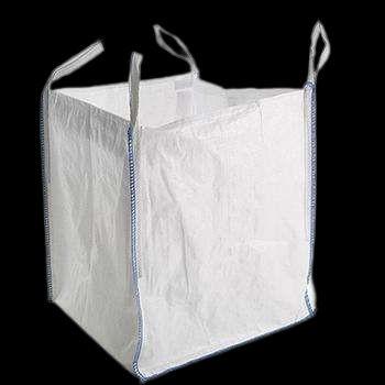 China Grid Bottom Chemical Bulk Bags Heavy Duty 1 Ton Rubble Sacks For Strong Acid for sale