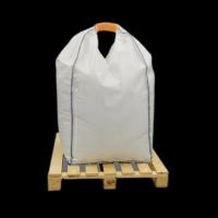 China SWL 500kg 1000kg Chemical Bulk Bags Cross Corner Loop Orange Tape for sale