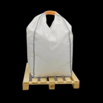 China SWL 500kg 1000kg Chemical Bulk Bags Cross Corner Loop Orange Tape for sale