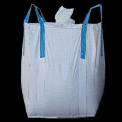 China Cross Corner Loops Building Sand Bulk Bags Foldable Reusable Tetragonum for sale
