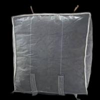 China FIBC Quarter 100*100*120cm PP Ton Bags Empty Dustproof Gray With Cross Corner Loops for sale