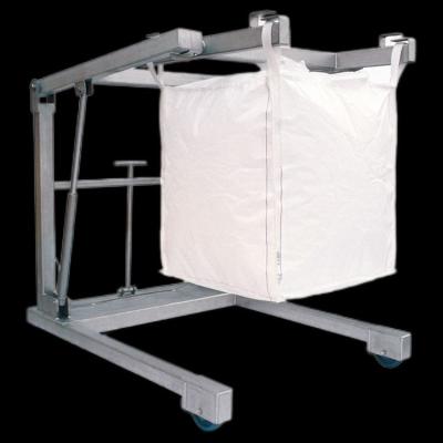 China Lifting HDPE Bulk Bag Holding Frame Fertilizer 1.5 Tonne For Building Materials for sale