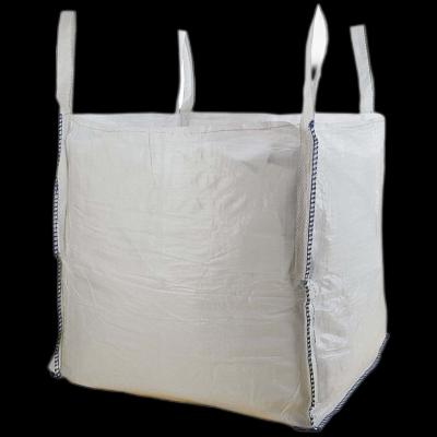 China Lifting Heavy Duty Bulk Bags 180g/M2  Lug Loops SF5:1 1 Ton Jumbo Bag for sale