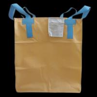 China Yellow FIBC Bulk Bags Corrosion Resistant Half Tonne 170g/ M2 With Grid Bottom for sale