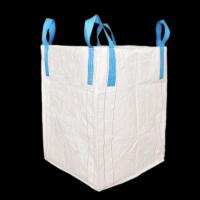 China 43×43×39'' Woven Polypropylene Bulk Bags Blue Loop Graphite PP FIBC Bags for sale