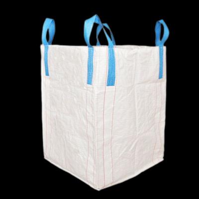 China 43×43×39'' Woven Polypropylene Bulk Bags Blue Loop Graphite PP FIBC Bags for sale