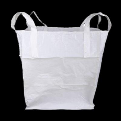 China Flat bottom Lifting Industrial Bulk Bags 170g/M2 1.5 Ton 2 Tonne Quartz Sand for sale