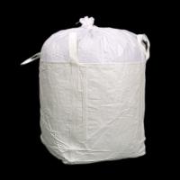 China White Plastic Woven Recycled Eco Friendly Bulk Bags 2ton 90×100×120cm for sale