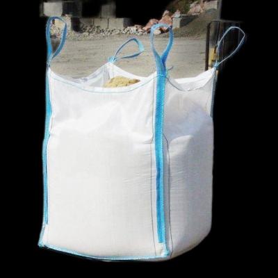 China Security Uv Treated Cross Corner Bulk Bag 1 Ton Rubble Sacks For Strong Acid for sale