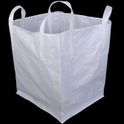 China 100% PP Open Top FIBC Ton Bags Of Stones 110*110*110cm as cube type for sale
