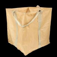 China 90cm Cross Corner Bulk Bag HDPE Brown FIBC for sale