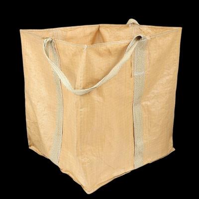 China 90cm Cross Corner Bulk Bag HDPE Brown FIBC for sale