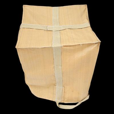 China 160gsm To 220gsm Cross Corner Bulk Bag Sharp Sand Cross Bottom for sale