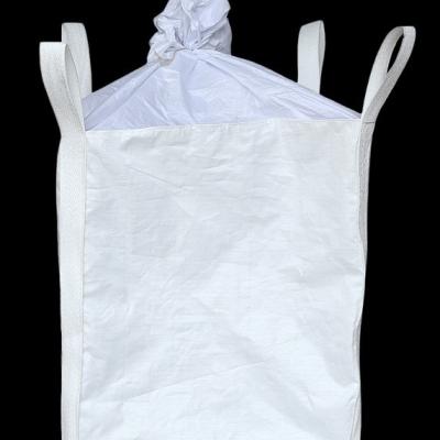 China Antistatic Cross Corner Bulk Bags 3 Ton Jumbo Resealable Bags Rectangular 200gsm for sale