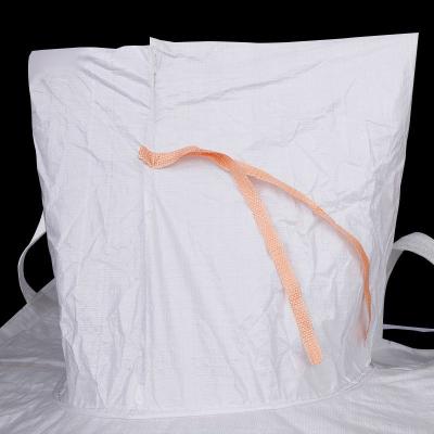China Printing 2000kg Circular Jumbo Bag Capacious Fully Loops HDPE for sale