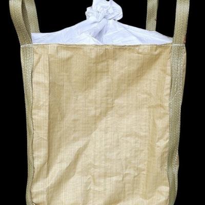 China Coating Surface FIBC Jumbo Bags Chain Lock Wickes 100% PP For Sand for sale