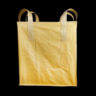 China Yellow FIBC Jumbo Bag Durable Custom Bulk Bag UV Stabilization for sale