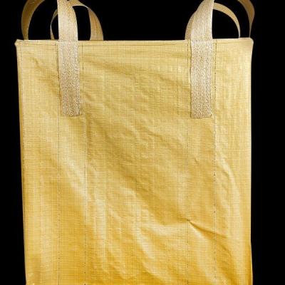 China Carriage Large Dumpy Flat Bottom FIBC Jumbo Bags HDPE Jumbo For Firewood for sale