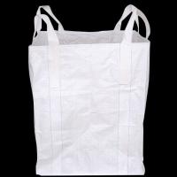 China White FIBC Jumbo Bags Reusable Soft Sand Bulk Bag 110X110X110cm for sale