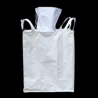 China White FIBC Jumbo Bags Spout Top LDPE for sale