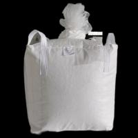 China Stockpile 100% PP Sharp Building Sand Bulk Bags 1.5 Ton Recycle for sale