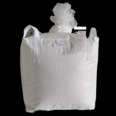 China Stockpile 100% PP Sharp Building Sand Bulk Bags 1.5 Ton Recycle for sale