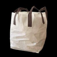 China Large Builders Concrete Sand Dampproof 1 Ton Big Bag ISO 9001 With Brown Loops for sale